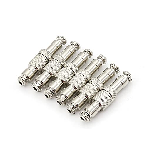 elpart 1set GX12 Aviation Plug Male and Female Pin Connector 12mm ...