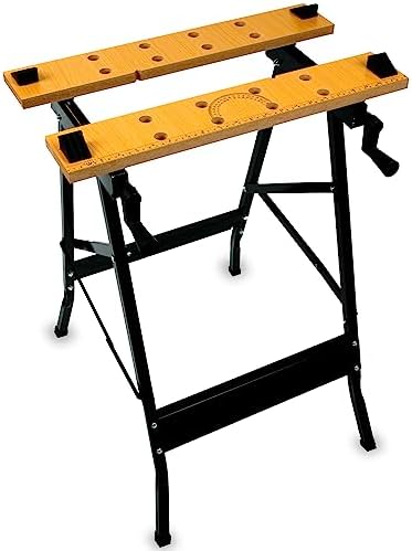 ZENO Workbench Tool Stand | Foldable Work Bench with Heavy Duty Steel ...