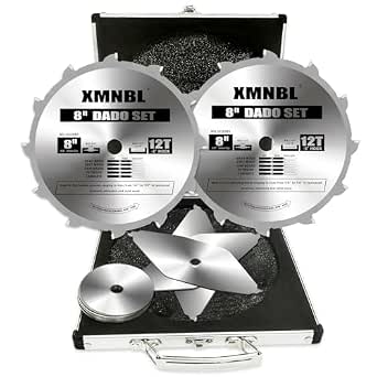8 Inch Carbide Stacked Dado Saw Blade Set,8" Dado Blade for 10 Inch ...