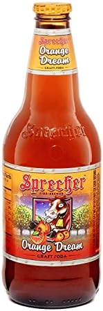Amazon.com : Sprecher Orange Dream Soda - 16 oz (12 Glass Bottles) 24 ...
