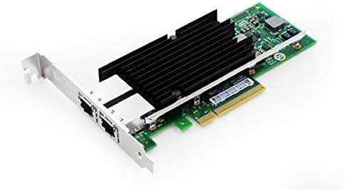10Gb PCIe x8/x16 Converged Ethernet Network Card, Dual Copper RJ45 ...