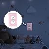 Amazon.com: Yexiya 4 Pcs Pink Glitter Light Switch Covers Preppy Room ...