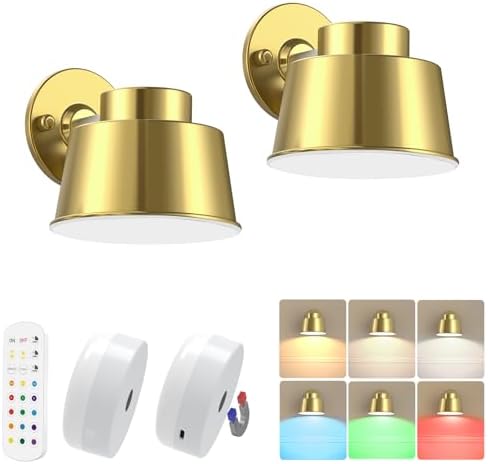 AIBOO Art Display Lights, Picture Lights Rechargeable Gold, Color ...
