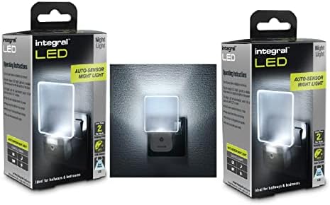 Integral LED Motion Sensor Night Light, Plug in Wall with Dusk to Dawn ...