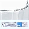 Amazon.com: Curved Shower Curtain Rod Covers Wall Area of 35 to 35 ...