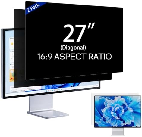 Amazon.com: AIKICE (2 Pack) 27 Inch Computer Monitor Privacy Screen for ...