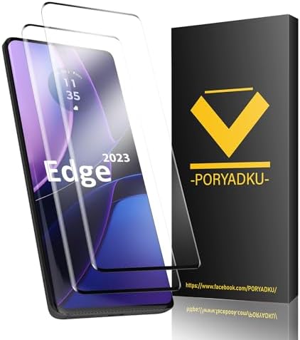 Amazon.com: HOMEMO 2 Pcs For Edge 2023 Screen Protector, 2 Front ...