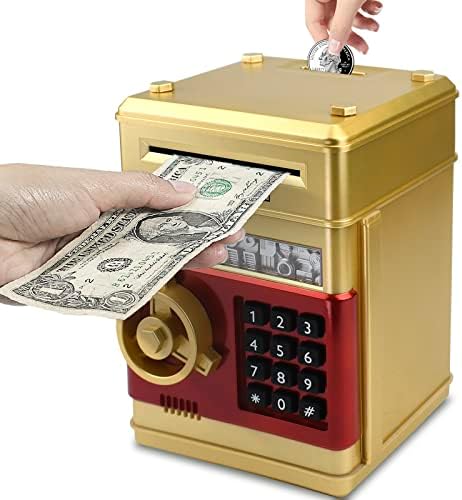 Amazon.com: Piggy Bank for Boys Girls, Kids Safe, Electronic Mini ATM ...