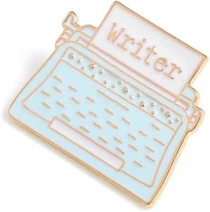Amazon.com: NDQUAN Cute Typewriter Telephone Label Pins Pink Flower ...
