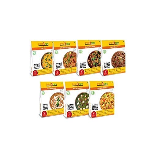 Indian Kitchen Foods Each Packet of Chole, Dal Fry, Dal Makhani, Paneer ...