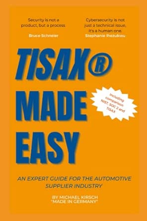 Amazon.com: Tisax® Made Easy: AN EXPERT GUIDE FOR THE AUTOMOTIVE ...