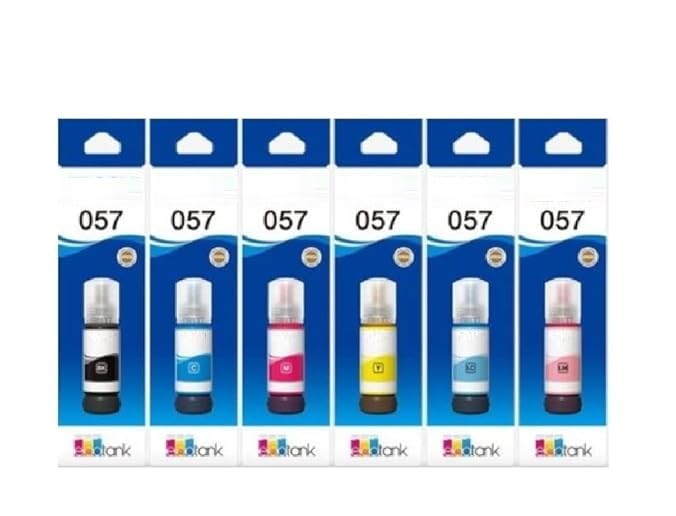 057 Ink Bottle (Black/Cyan/Magenta/Yellow/Light Cyan/Light Magenta ...