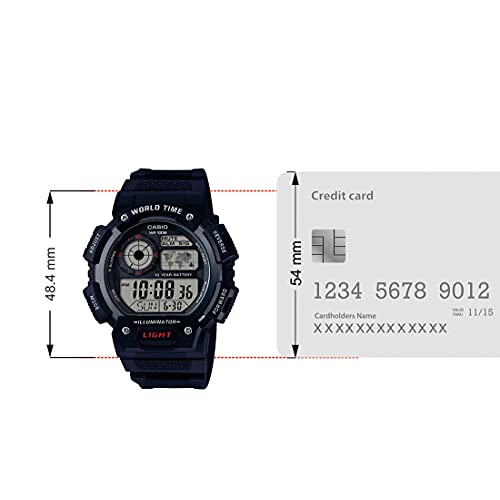 Buy Casio Youth Men Digital Watch - AE-1400WH-1AVDF (D152) ack and Grey ...