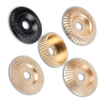 Amazon.com: 5pcs Wood Carving Disc, 4" and 4 1/2" Angle Grinder ...