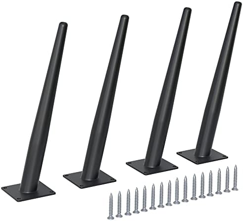 Amazon.com: FIVEPEARS 4 PCS 16 Inch Heavy Duty Matte Black Metal Slant ...