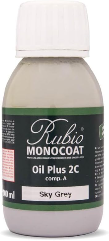 Rubio Monocoat Wood Stain & Finish Sample - Sky Grey | Oil Plus Part A ...