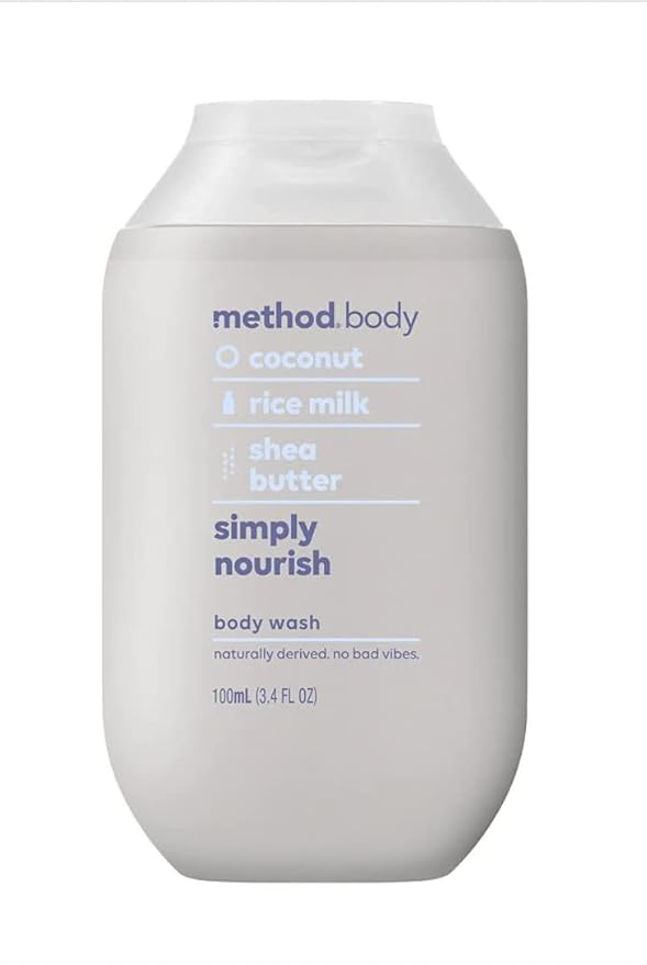 Amazon.com : Method Body Wash, Simply Nourish, 3.4 Ounces Travel Size ...