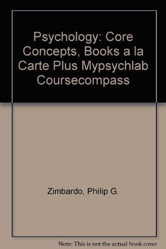 Psychology: Core Concepts, Books a la Carte Plus Mypsychlab ...