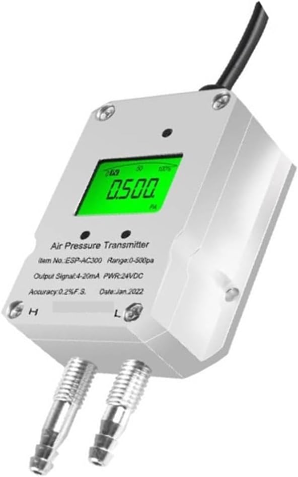 Amazon.co.jp: LCD空気圧センサーデジタル風差圧送信機、4-20mAアウトセンサー-50-0-50Kpaガス圧送信機 高精度、安定した性能、そして簡単な操作 (Color ...