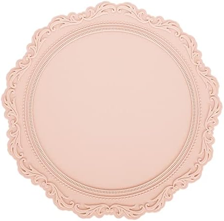 Amazon.com: Round Silicone Placemats Dinner Table Thincken Mats Heat ...