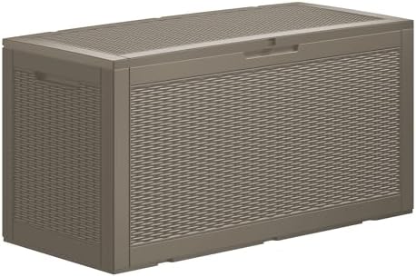 Amazon.com: TARKARI 260 Gallon Lockable Resin Deck Box, Waterproof & UV ...