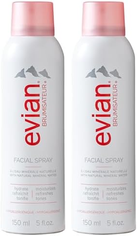Amazon.com: Evian Facial Spray 5 oz Duo Hydrating Mineral Water Mist ...