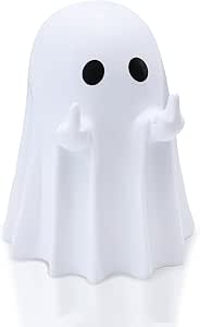 Amazon.com: Halloween Ghost Figurine Funny Spooky Middle Finger Statue ...