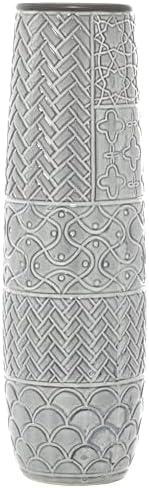 Amazon.com: Deco 79 Ceramic Decorative Vase Marbled Centerpiece Vase ...