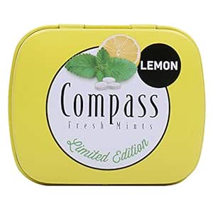 Compass Mints Lemon Sugar-Free Mints Candies with Sweeteners, 0.49 oz ...
