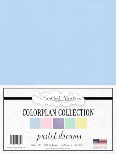 Amazon.com: Cardstock Warehouse Colorplan Pastel Dreams - 8.5 x 11 ...