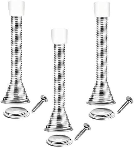 3pcs Spring Door Stops, Bendable Metal Door Stoppers with Anti-Slip ...