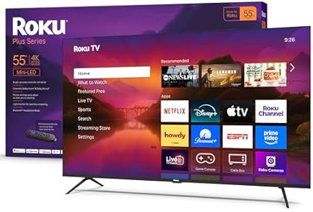 Amazon.com: Roku Smart TV – 55-Inch Plus Series, Mini-LED TV – RokuTV ...