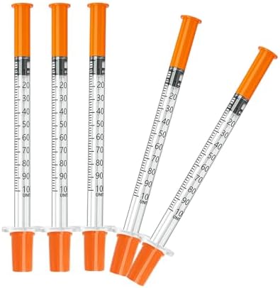 Amazon.com: 31G U-100 1ml/cc 5/16"(8mm) Syringes, Individually Wrapped ...