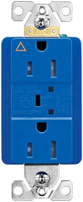 Amazon.com: Eaton TRIG5262BLS Surge Protection Duplex Receptacle, TVSS ...