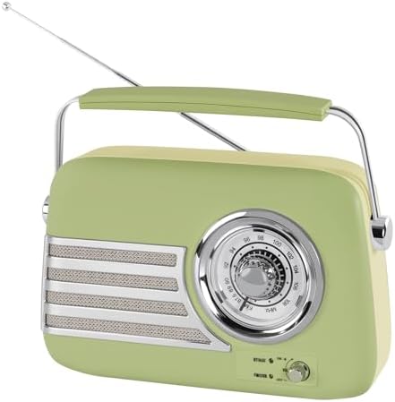 Amazon.com: adoobox Retro Bluetooth Speaker with FM Radio – Over 20 ...