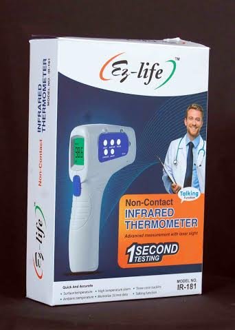 Ez Life Non Contact Infrared Thermometer With Laser Sight Talking ...
