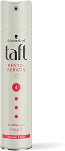 Taft Schwarzkopf Taft Hairspray Phyto-Keratin 250 ml Hold 4 : Amazon.ae ...