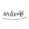 Amazon.com: Bright Classroom Welcome Banner with Pom-Poms (almost 5 ...
