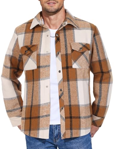 21 Best Flannel Shacket Outfits for Men: How to Style Your Flannel ...