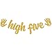 Montessori Toys Gold Glitter High Five Banner - Happy 5th Birthday ...