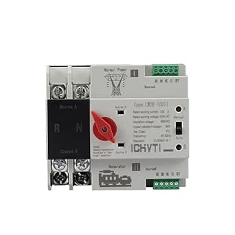 LW2R AC ATS 2P 3P 4P 220V 690V 100A 125A Solar PC Class Dual Power Automatic Transfer Switch ...