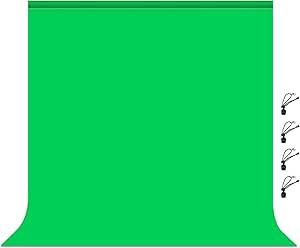 PULUZ Green Screen Background for Photography, 6.6ft×6.6ft Green ...
