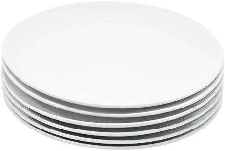 Amazon.com | Miicol Ceramic Appetizer Plates Set of 6, White Dessert ...