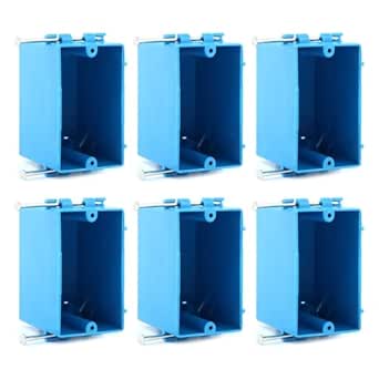 6pcs Single Gang Electrical Outlet Box Switch Box Plastic Outlet Box 1 ...