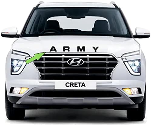 Carlooks Army 3D Letters and Sticker for car_ Black : Amazon.in: Car ...