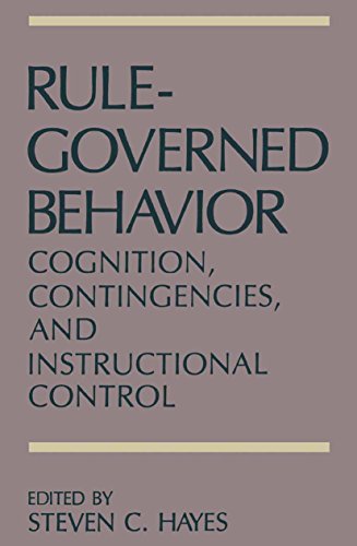 Rule-Governed Behavior: Cognition, Contingencies, and Instructional ...