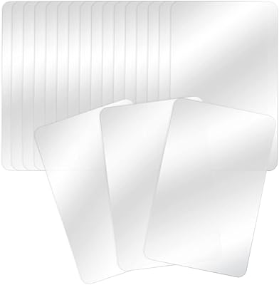 Amazon.com: 50 Pieces Clear Plastic Placemats Bulk 17 x 11 Inch ...