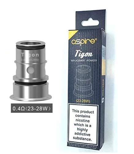 Aspire Tigon Coils 0.4 Ohms (5 pcs) for Tigon Tank,Tigon Kit,Tigon AIO ...