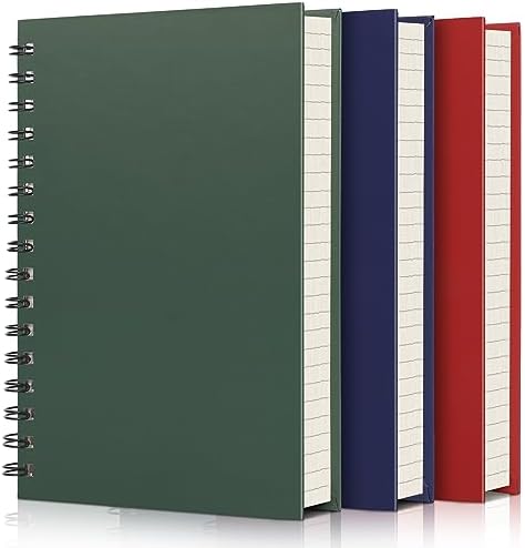 Amazon.com : BailiTao Spiral Notebook, 2 Pack A5 College Ruled Notebook ...