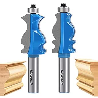 Architectural Molding Router Bit Set, Newdeli 1/2 Shank Frame Router ...